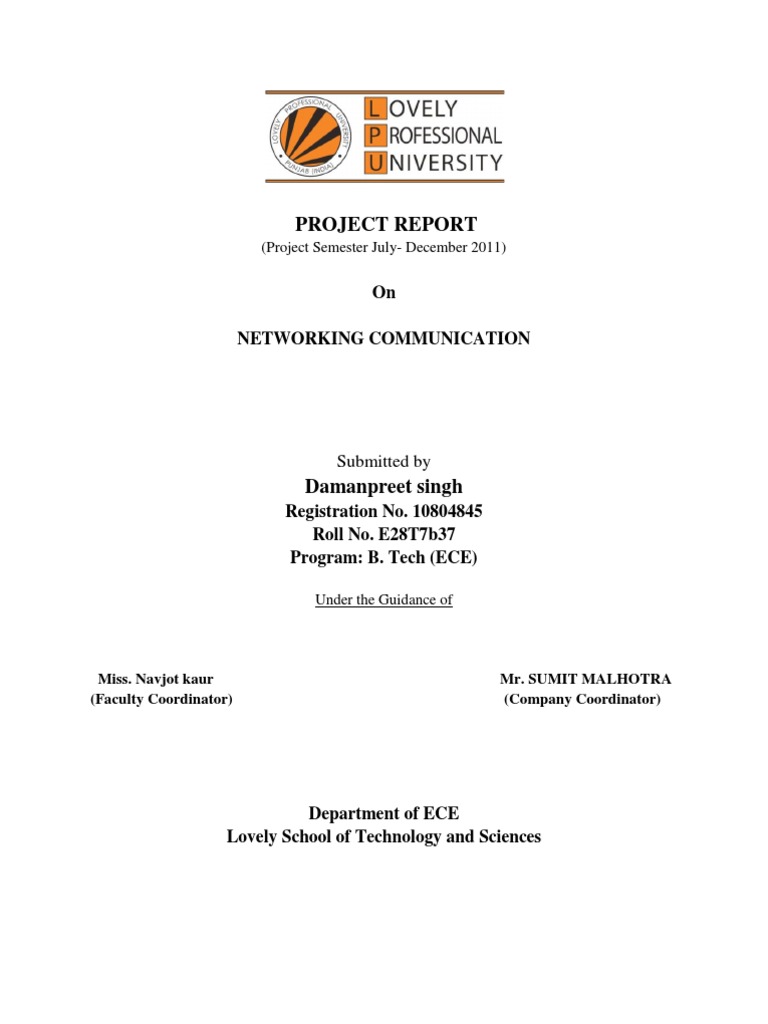 Project Report | PDF | Computer Network | Network Switch