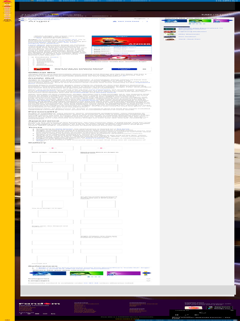 Anger Pixar Wiki Fandom | PDF | Anger | Emotions