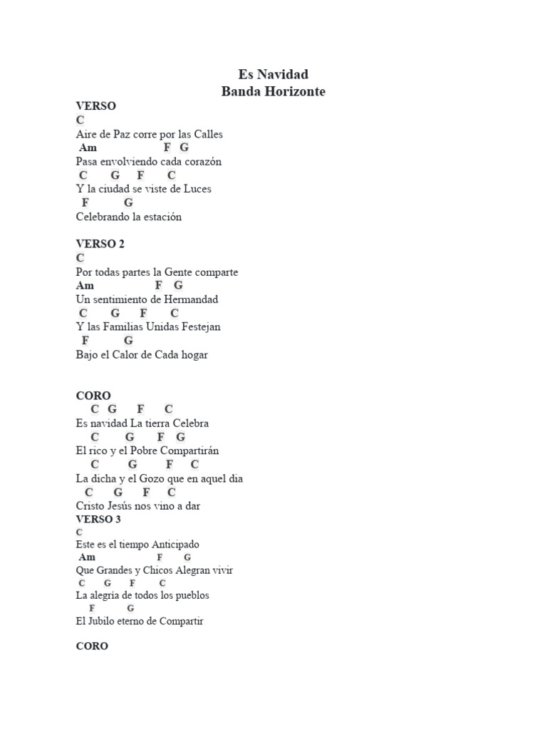 Es Navidad ACORDES | PDF | Arte