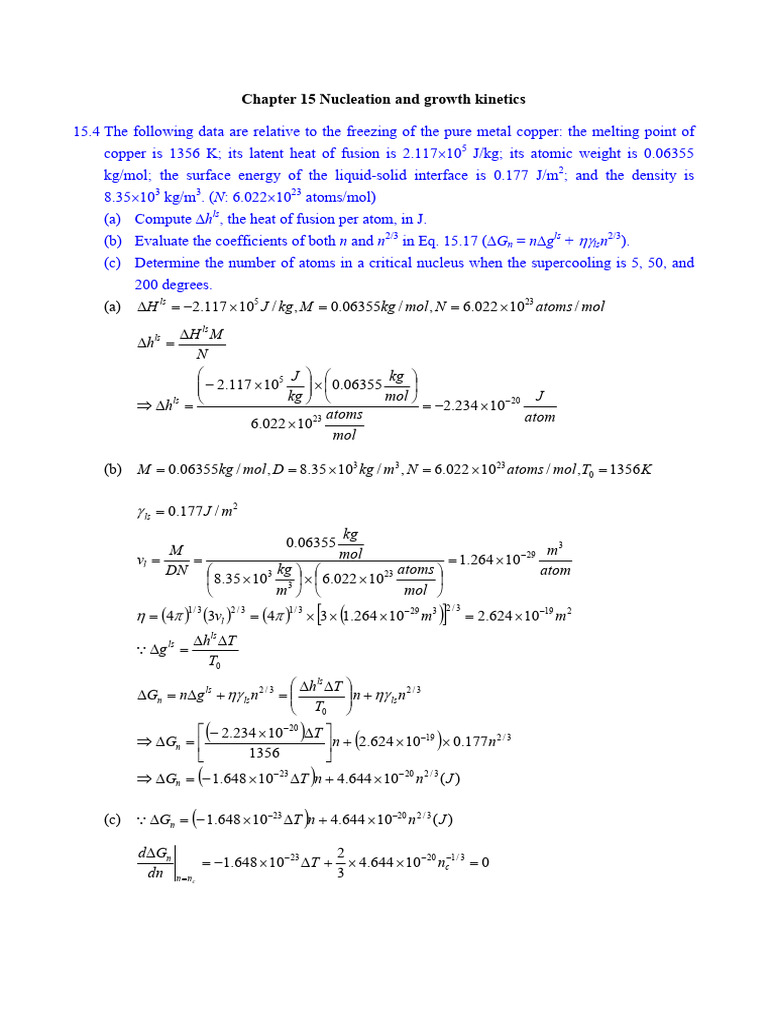 Chapter 15-Solution | PDF | Freezing | Materials