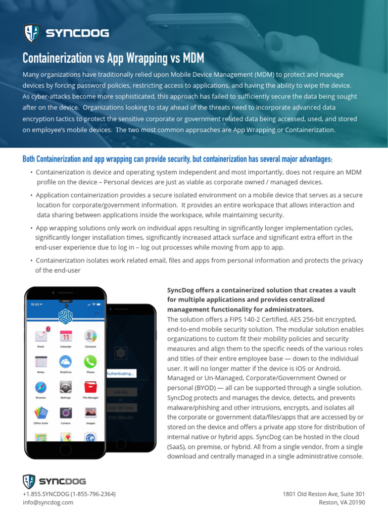 Containerization-vs-App-Wrapping-vs-MDM | PDF