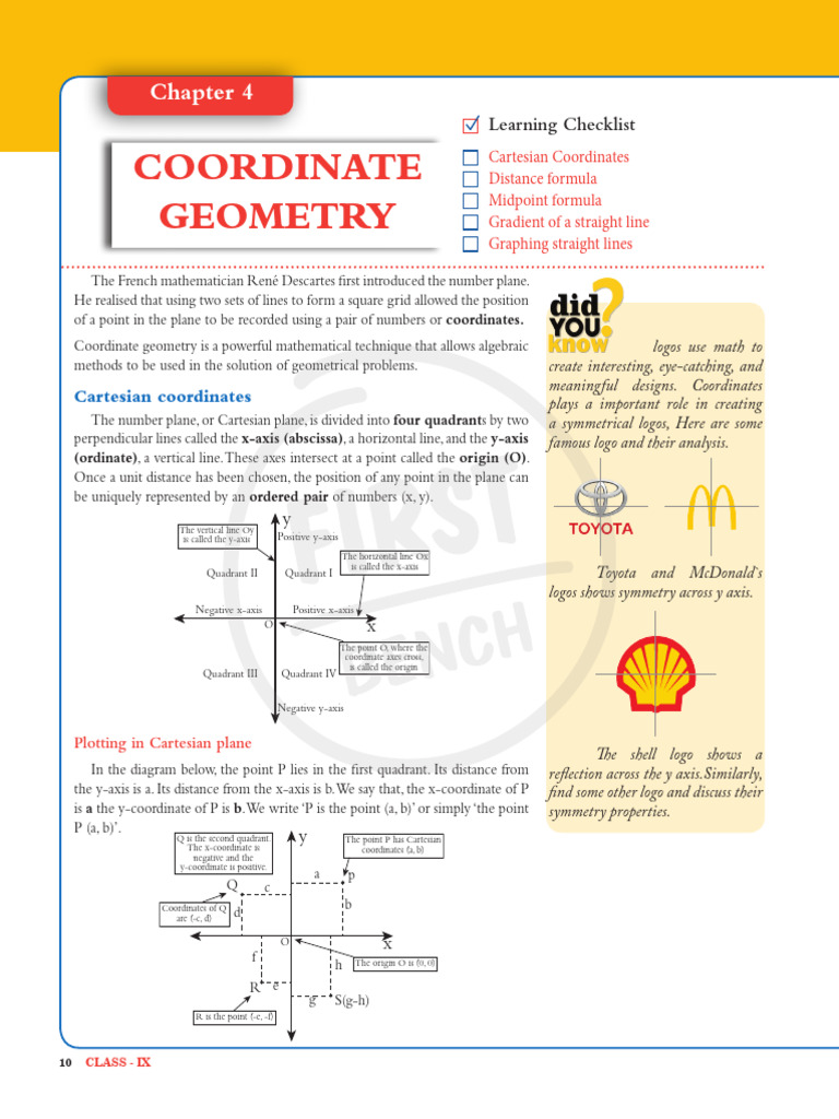 9th Stack2 Maths | PDF | Cartesian Coordinate System | Geometric Shapes