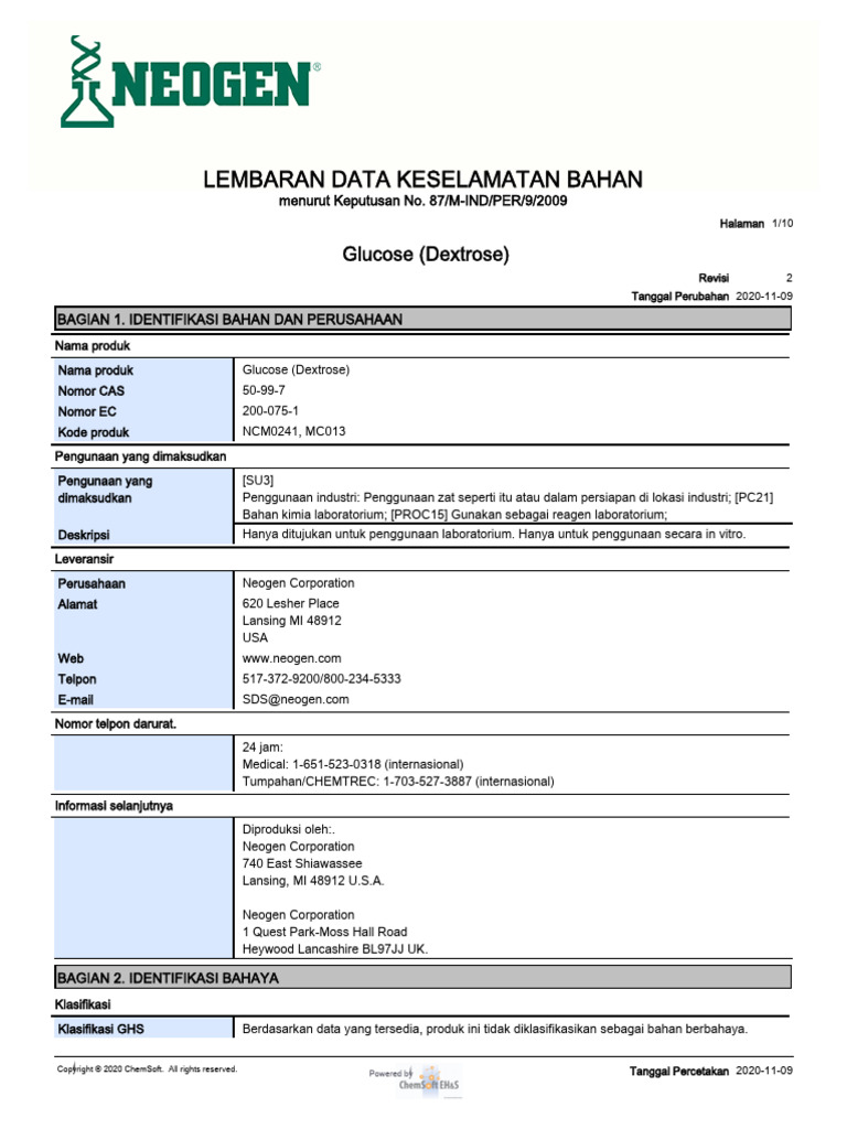 Ncm0241 Mc013 Sds Id-Id | PDF