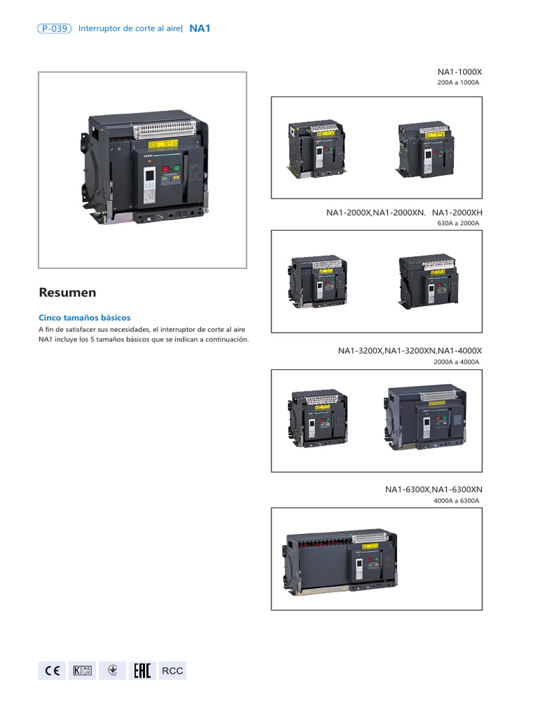 Ficha Chint Serie NA1 | Descargar gratis PDF | Ingenieria Eléctrica | Cantidad