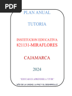 Plan Anual de Tutoria de Aula 2025 | PDF | Aprendizaje | Evaluación