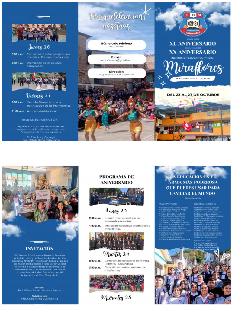 Programa Fiestas Aniversario 2023 | PDF