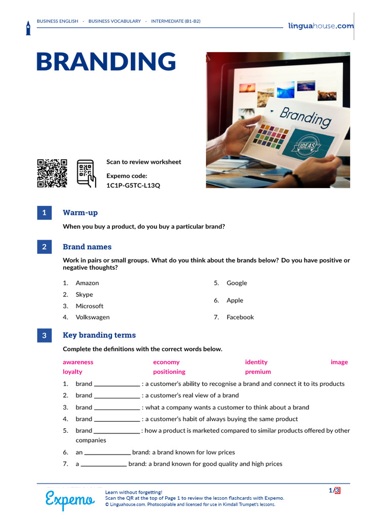 Business English: Branding Basics | PDF | Nike | Brand