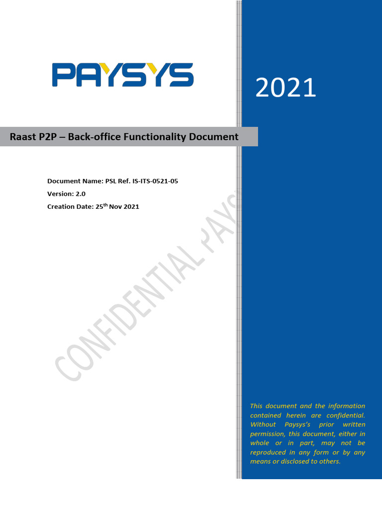 Backoffice Functionality V2.0 | PDF | Debit Card | Password