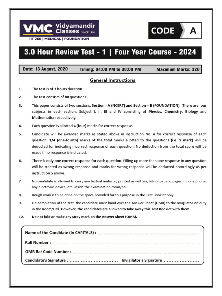 HRT-1 Class-IX (2024) Paper | PDF | Gases | Suspension (Chemistry)