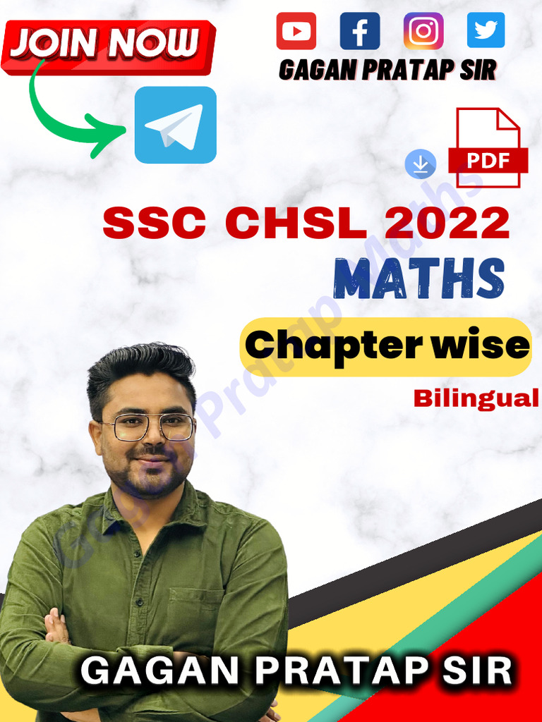 SSC CHSL 2022 Complete Chapterwise Maths Questions | PDF | Arithmetic | Mathematics