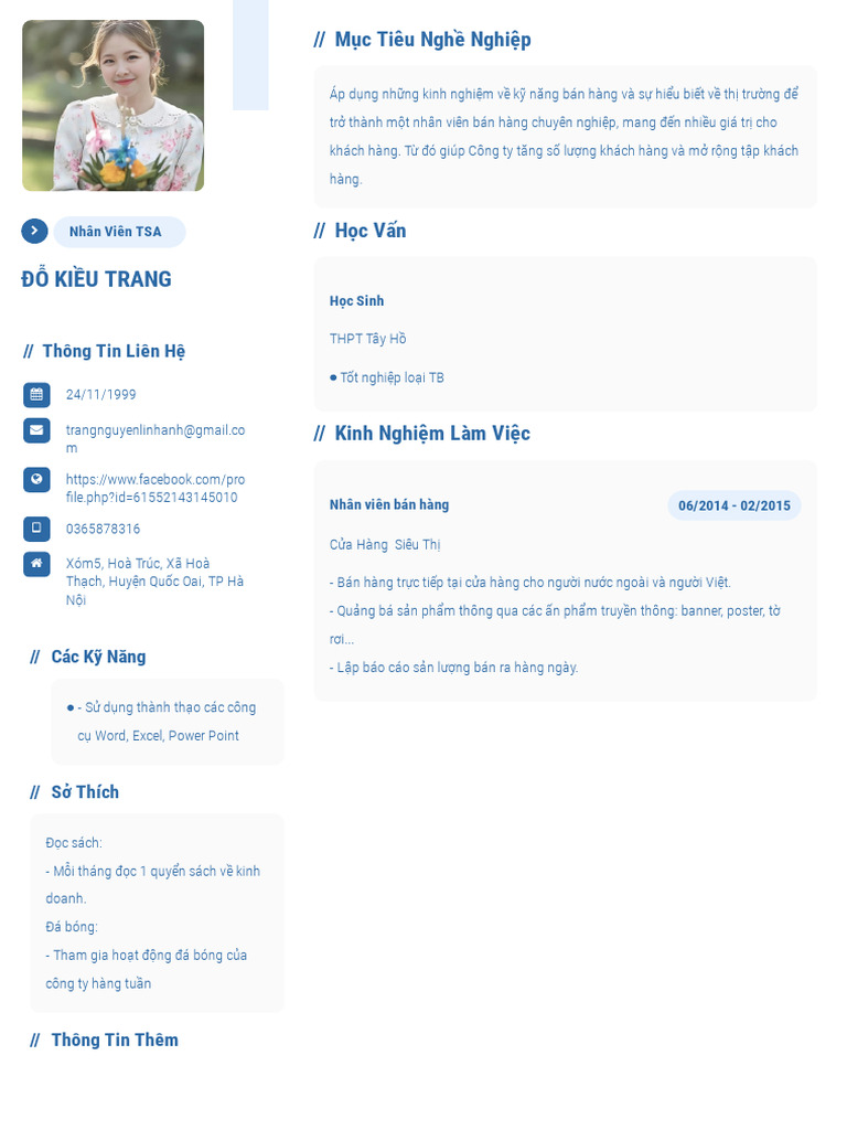 Do Kieu Trang TopCV - VN 061223.220142 | PDF