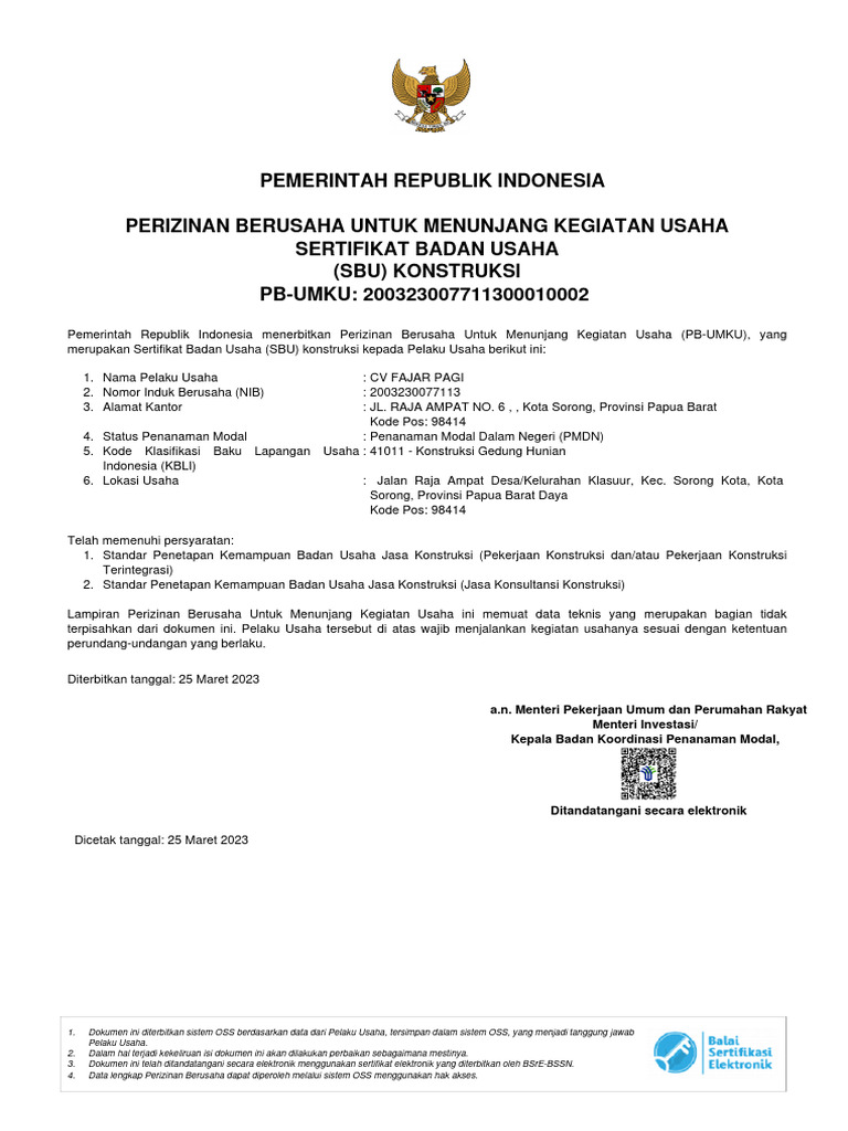 Sbu Terbaru 2022 | PDF