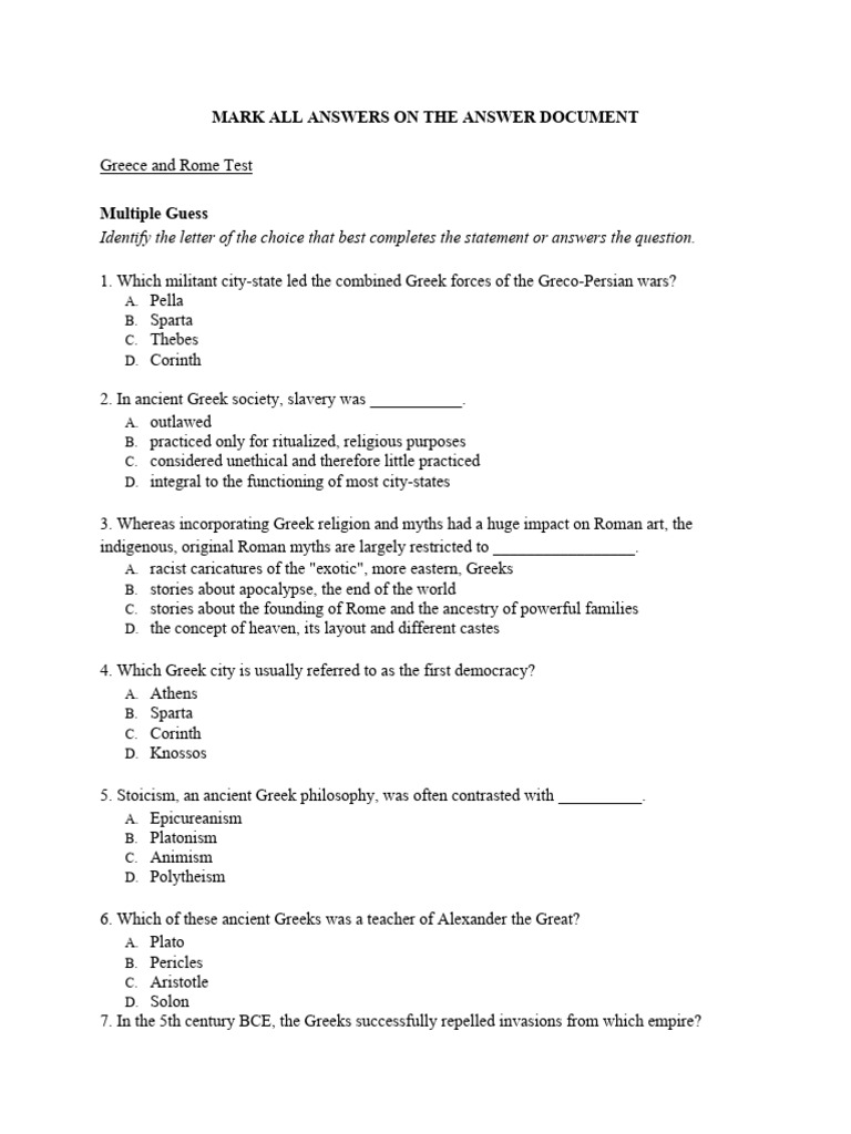 Unit 2 Test 5-6 | PDF | Roman Empire | Byzantine Empire