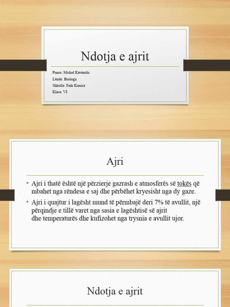 Ndotja e Ajrit | PDF