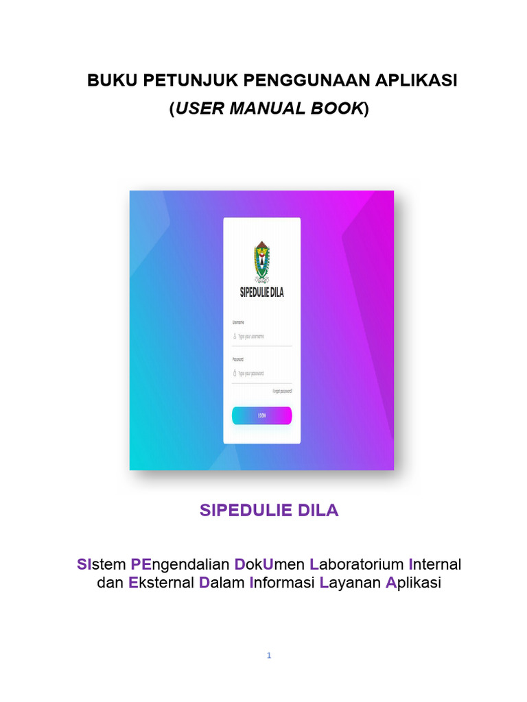 Manual Book Aplikasi Sipedulie Dila | PDF | Komputer