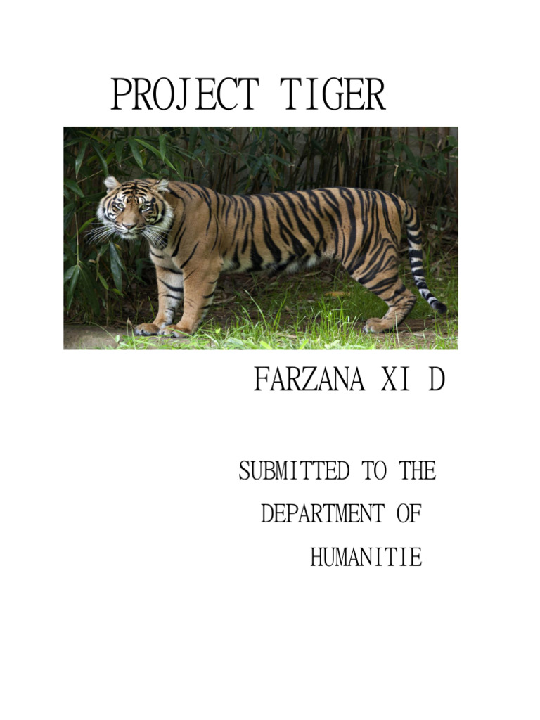 Project Tiger 1 | PDF | Tiger | Ecology