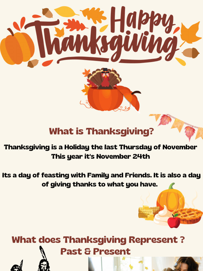 Thanksgiving: History & Traditions | PDF | Thanksgiving | Plymouth Colony