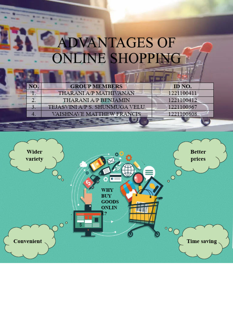 Advantages of Online Shopping - Tharanimathivanan | PDF | Travel | Home ...