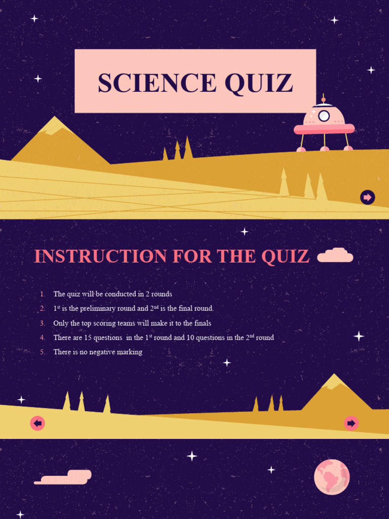Science Quiz Class 7 To 9 PDF Physical Sciences Chemistry