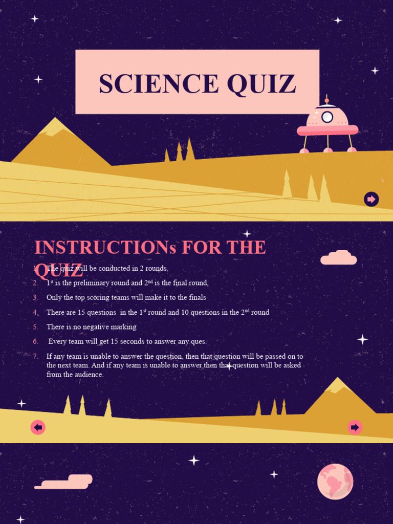 Science Quiz for Grades 6-9 | PDF | Physical Sciences | Chemistry