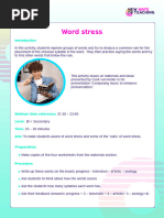 English Word Stress Rules & Exercises | PDF | Stress (Linguistics ...