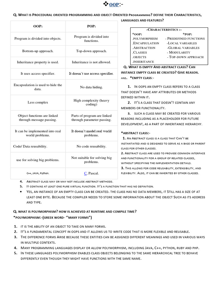 OOPS ! by AL41 | PDF