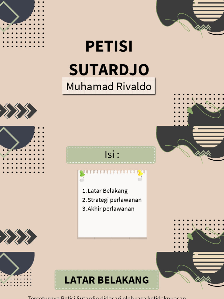 Petisi Sutardjo: Perlawanan 1936-1938 | PDF