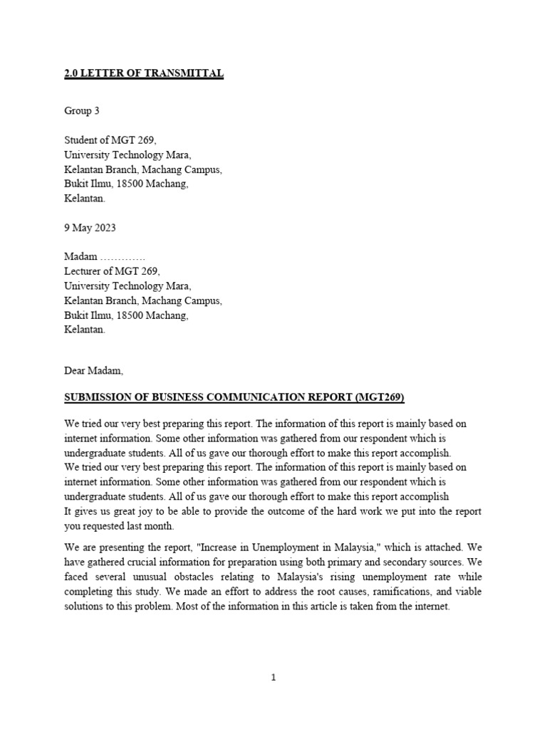 Example MGT269 Assignment | PDF | Unemployment | Employment