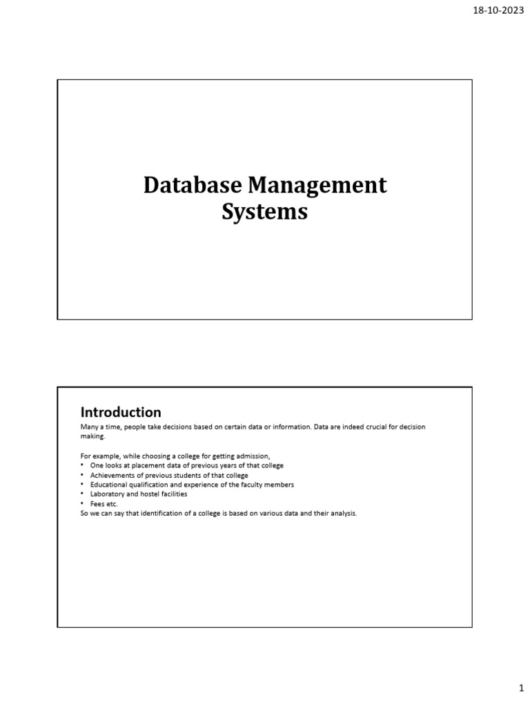 1 Relational Databases 1 Pdf Relational Database Databases