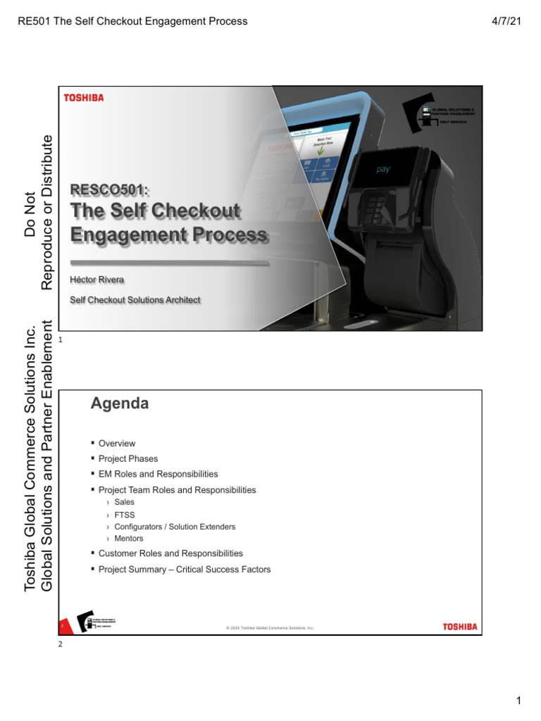 Self Checkout Engagement Process Guide | PDF | Point Of Sale | Marketing