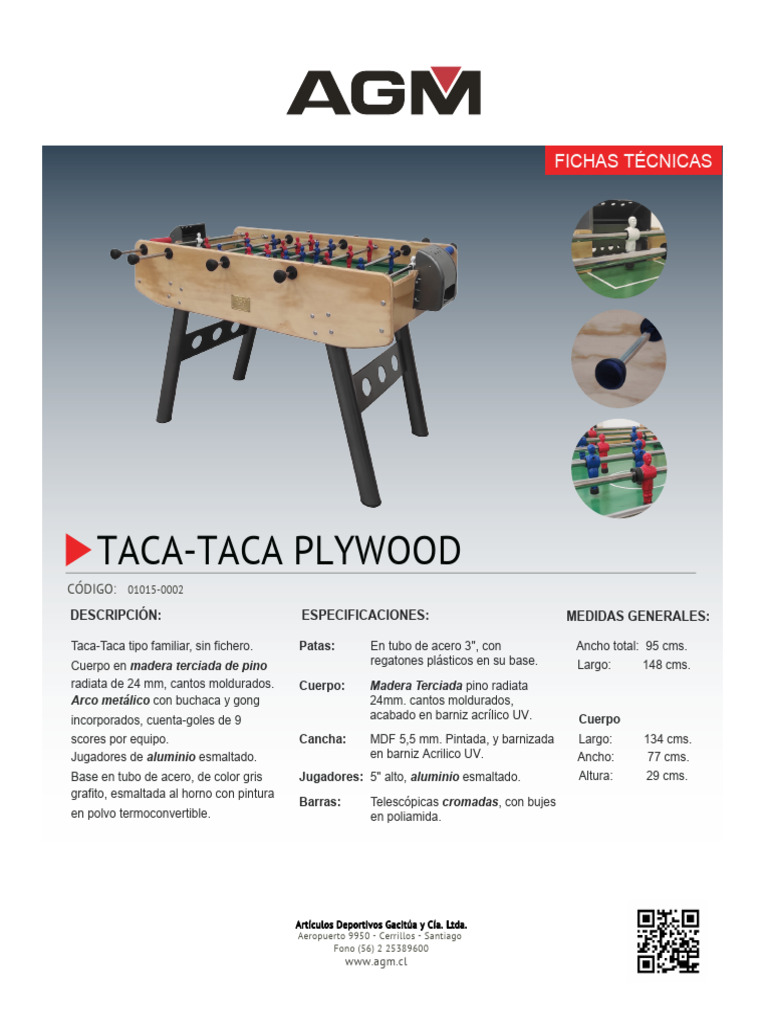 Ficha Agm Taca-Taca Plywood 2023 | PDF