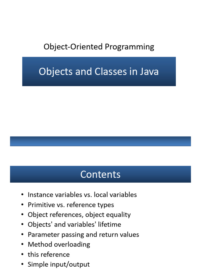 4-Objects and Object References | PDF | Parameter (Computer Programming) | Data Type