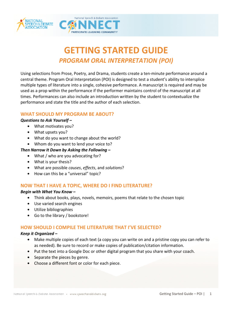 Getting-Started-Guide-POI | PDF | Writing | Human Communication