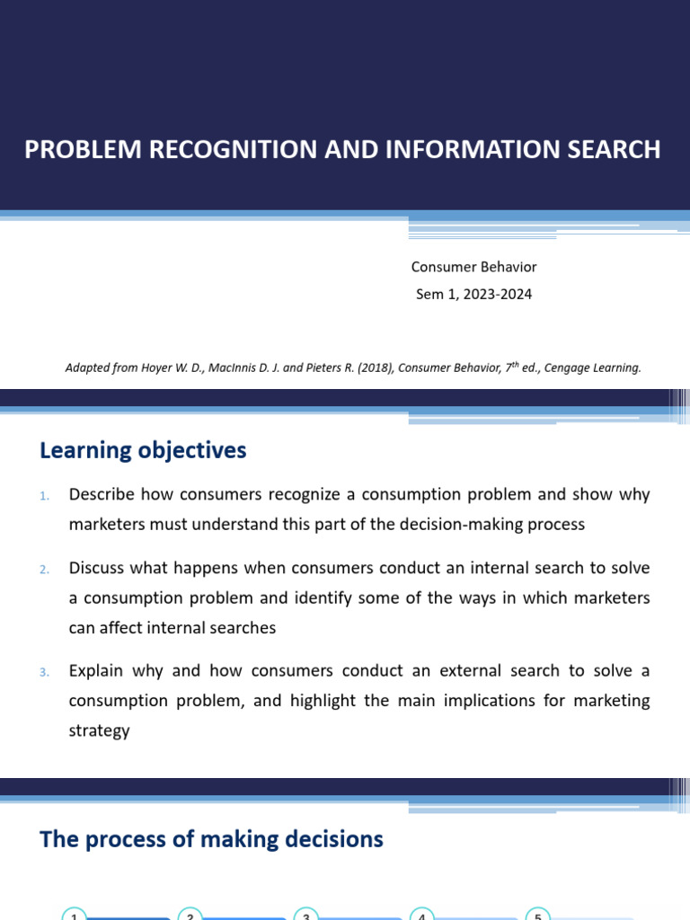 Problem Recognition in Consumer Behavior | PDF | Consumer Behaviour | Brand