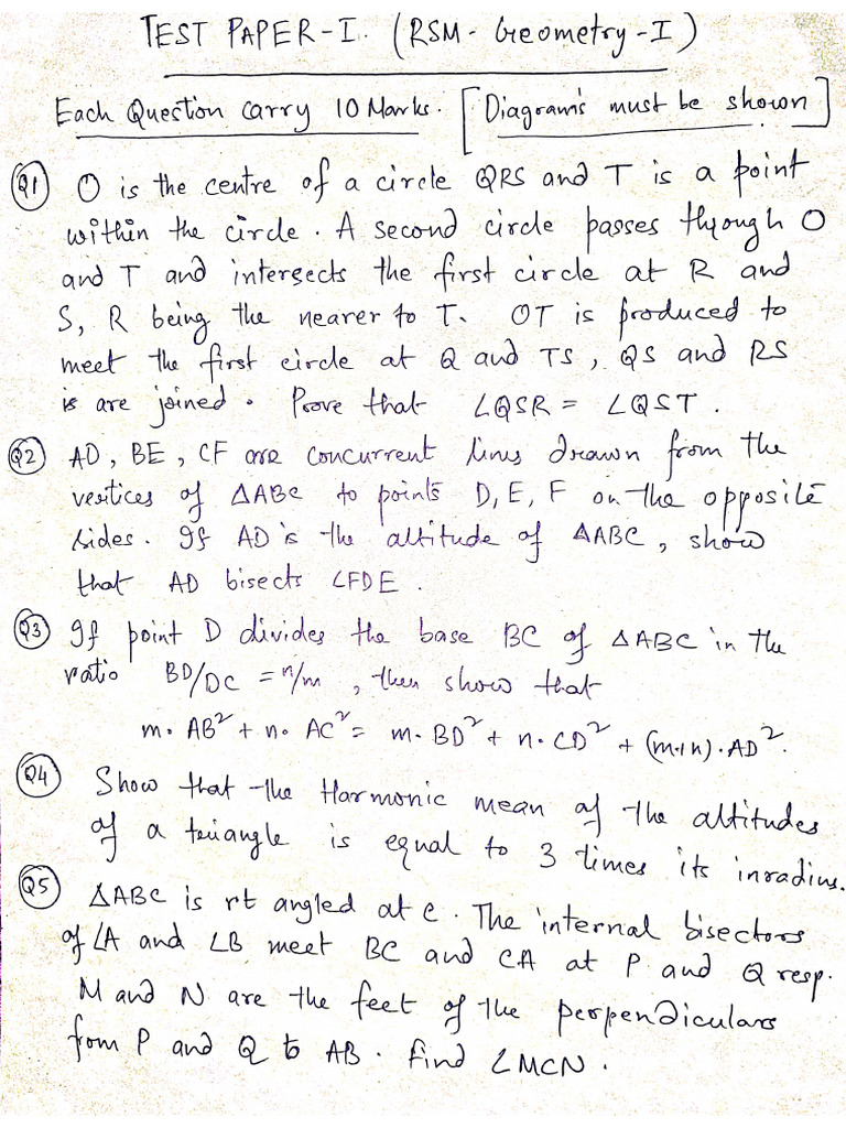 Geometry-1 RSM | PDF