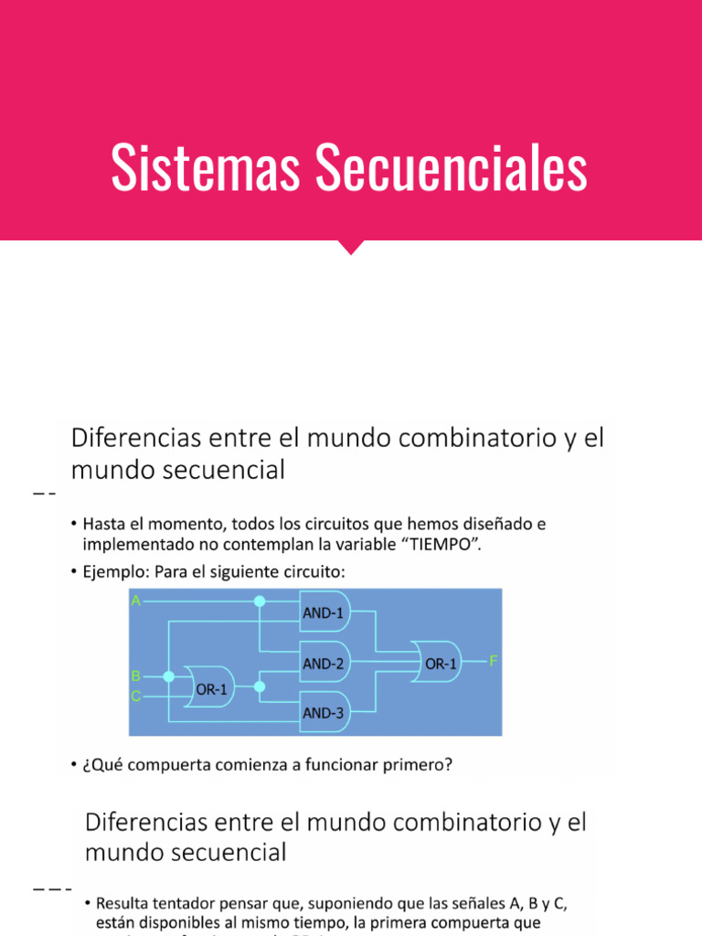 Sistemas Secuenciales | PDF | Diseño electronico | Electrónica digital