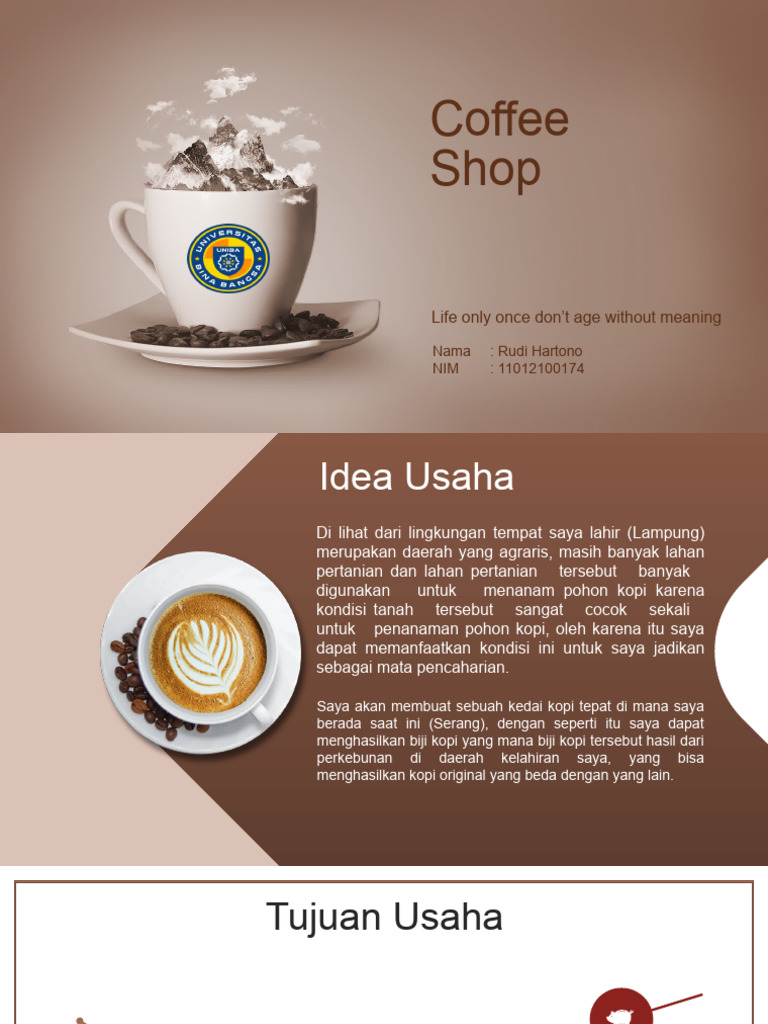 Proposal Coffe Shop | PDF