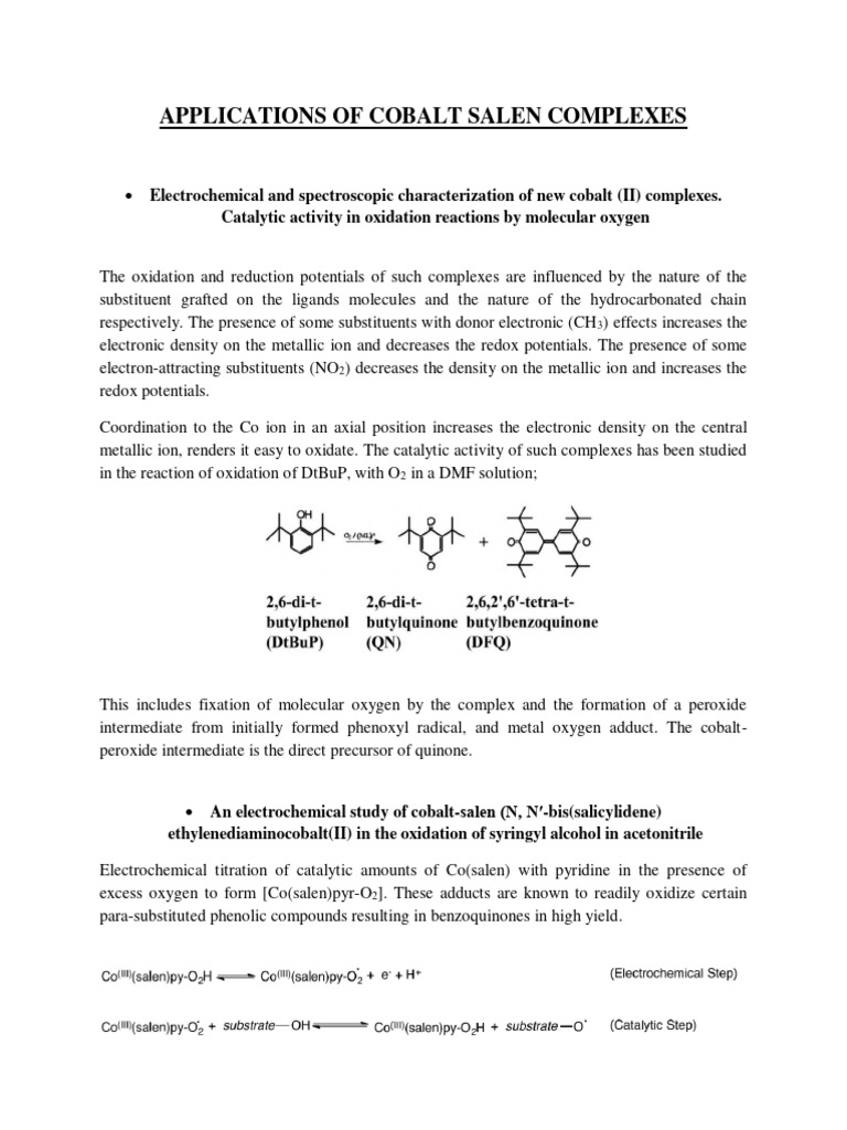 Assignment | PDF | Coordination Complex | Catalysis