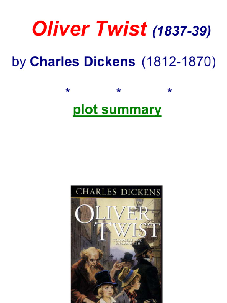 OLIVER TWIST Plot 1 | PDF