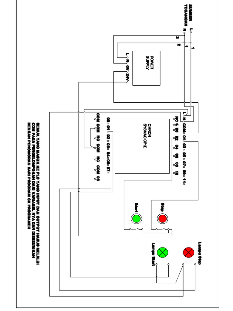 Wiring DOL PLC-Model | PDF