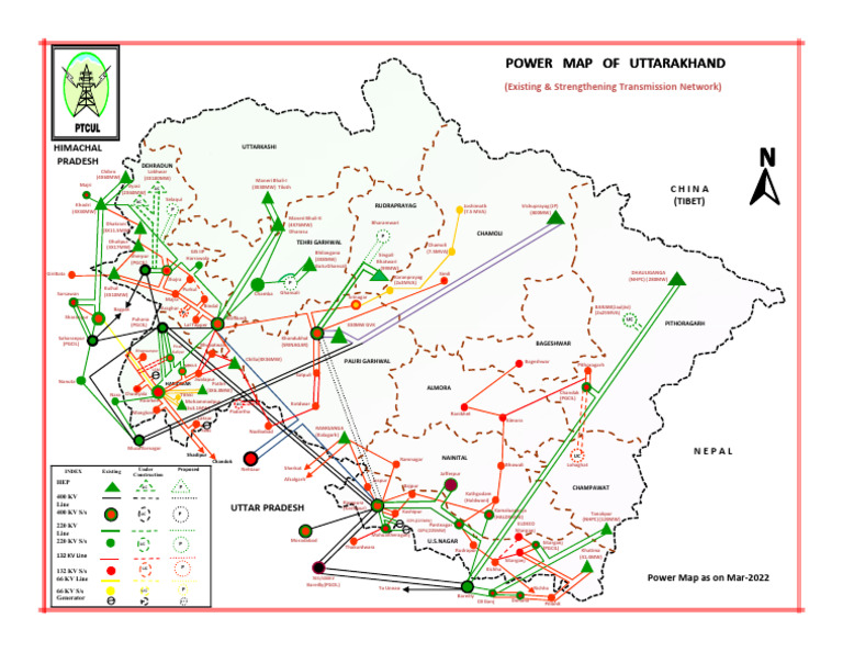 PTCUL Power Map 26 4 2022 | PDF | Electric Power | Electric Power ...