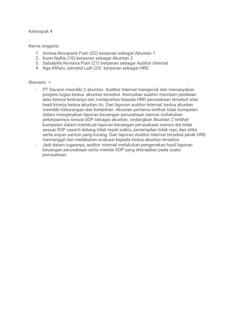 Simulasi Audit | PDF