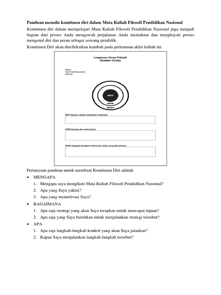 Fiona Ardellea - Topik 1 - Mulai Dari Diri - Filosofi Pendidikan Nasional | PDF