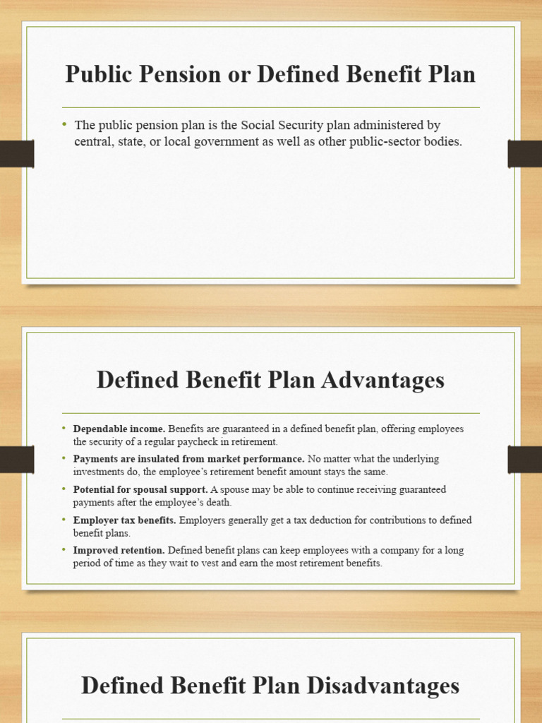 Public and Private Pension | PDF | Pension | Defined Benefit Pension Plan