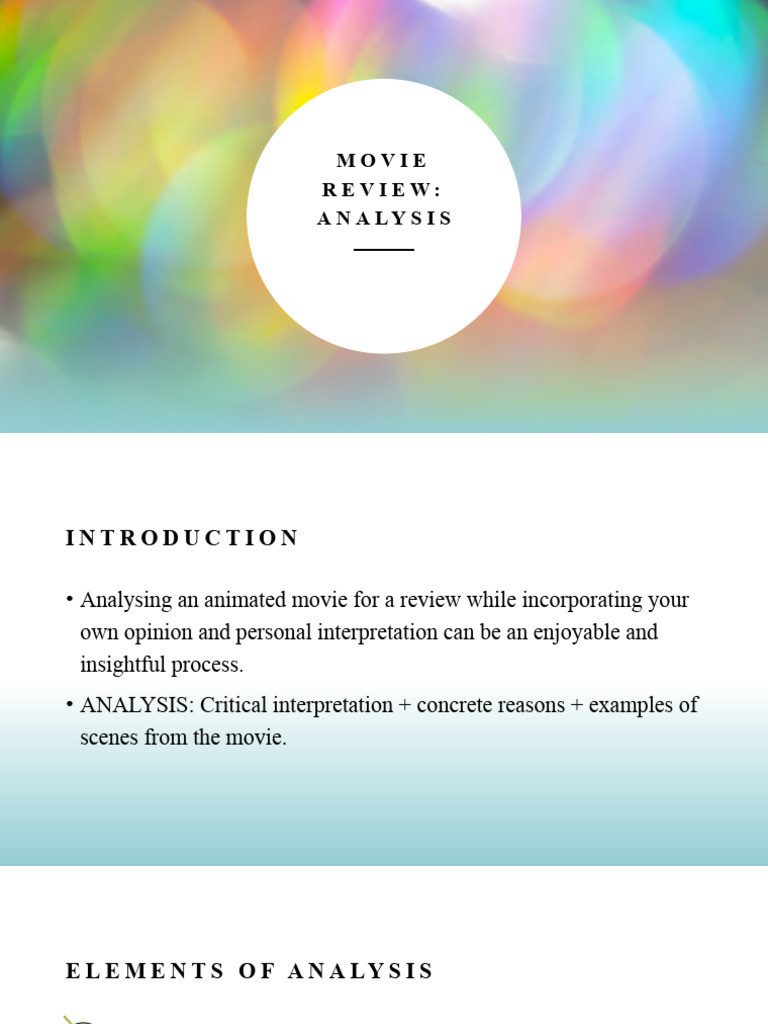 Animated Movie Review and Analysis | PDF