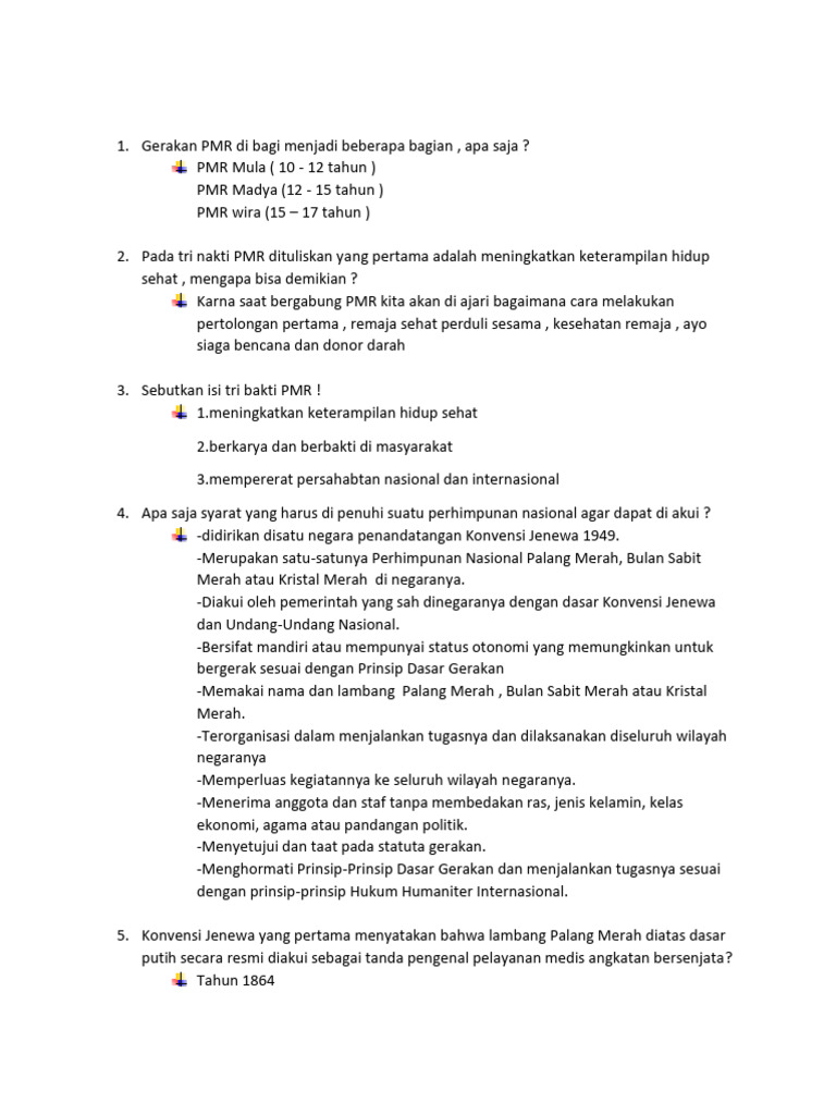 Kumpulan Soal Dan Jawaban PMR by Kak Jay | PDF