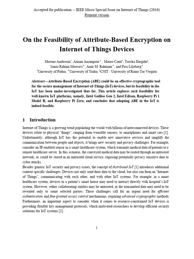 KP and CP ABE | PDF | Internet Of Things | Encryption KP and CP ABE | PDF | Internet Of Things | Encryption