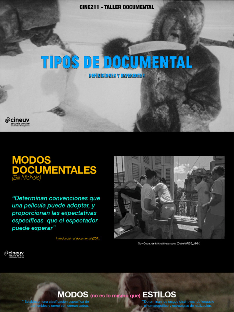 Modos y Tipos de Documental | PDF | Documental