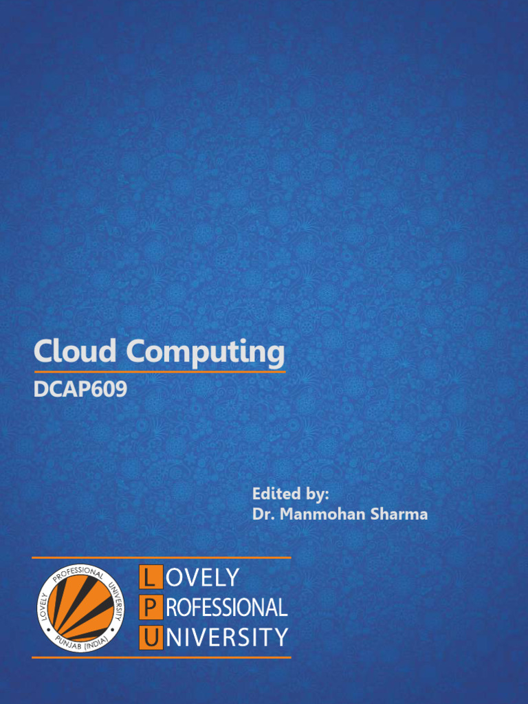 7778 Dcap609 Cloud Computing | PDF | Cloud Computing | Peer To Peer