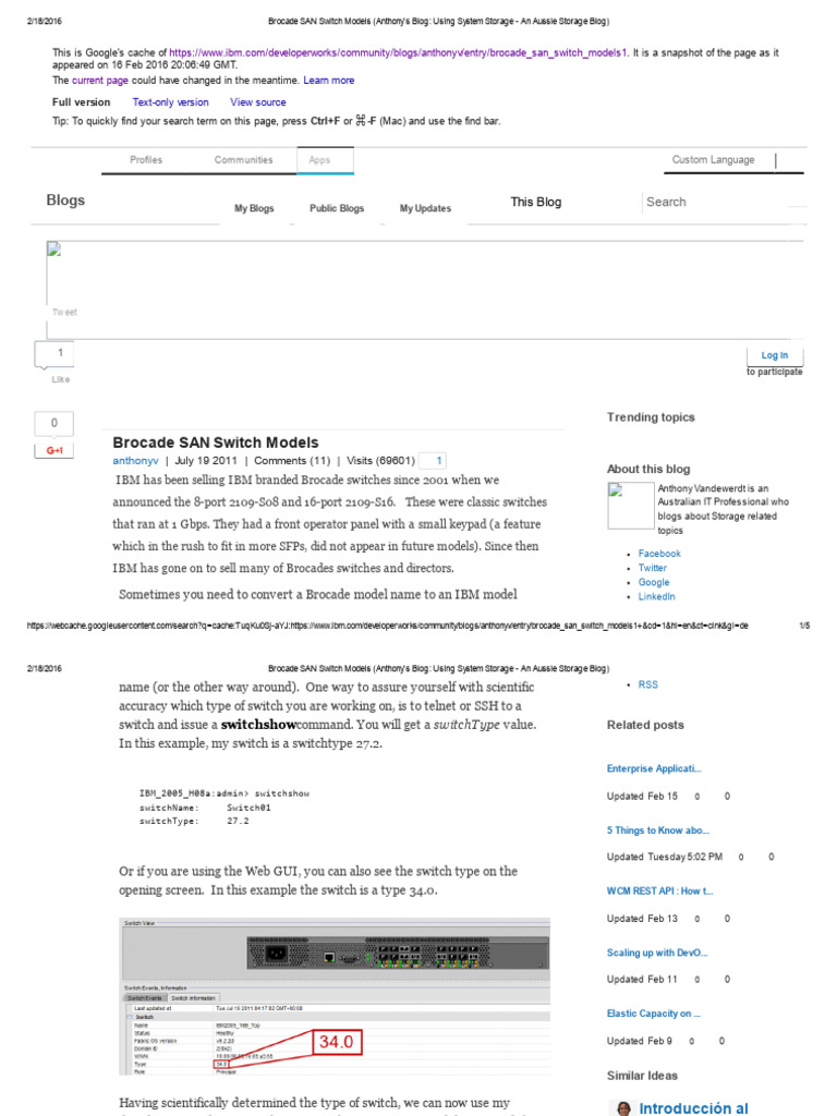 Brocade SAN Switch Models Overview | PDF | Software | Computer Science